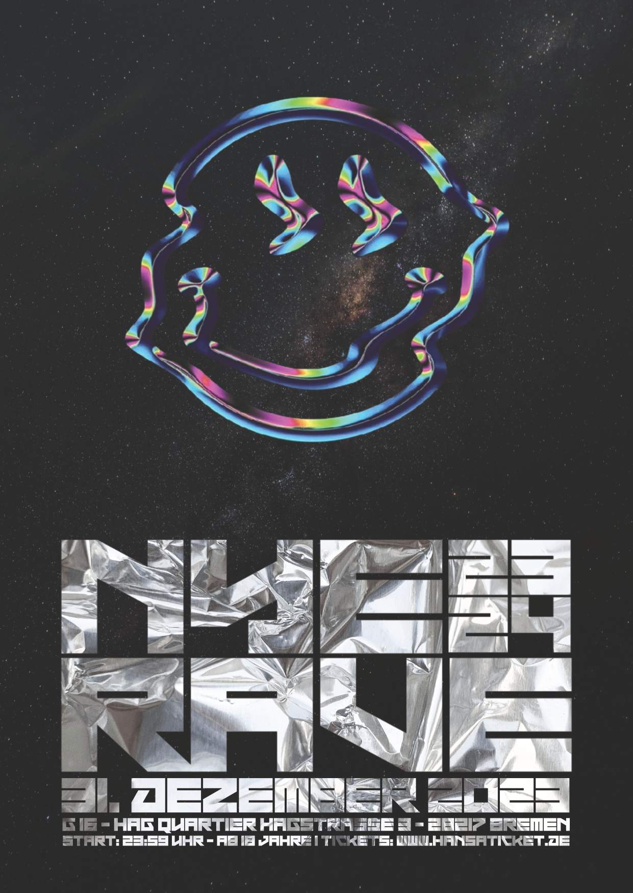 NYE RAVE at HAG - Quatier, Bremen