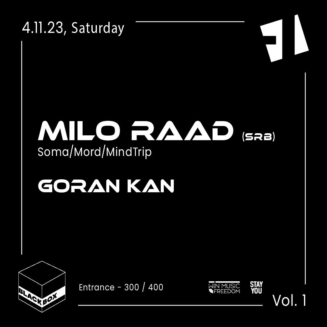 Black Box: Milo Raad at Minus Eden, Skopje