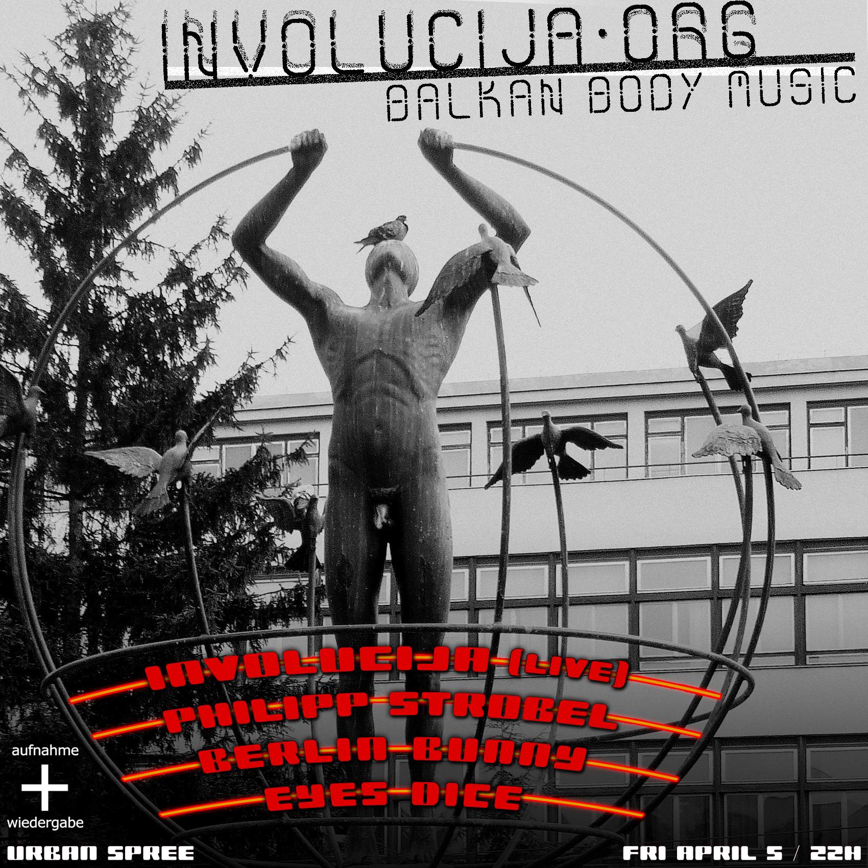 Involucija (live) record release show with Berlin Bunny, Eyes Dice ...