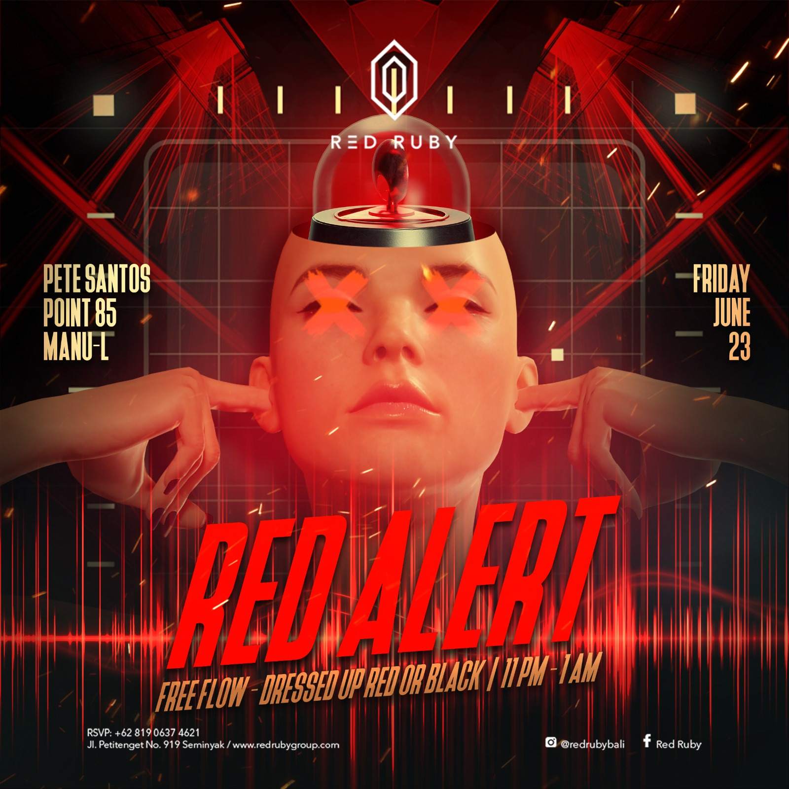 RED ALERT at Red Ruby, Bali