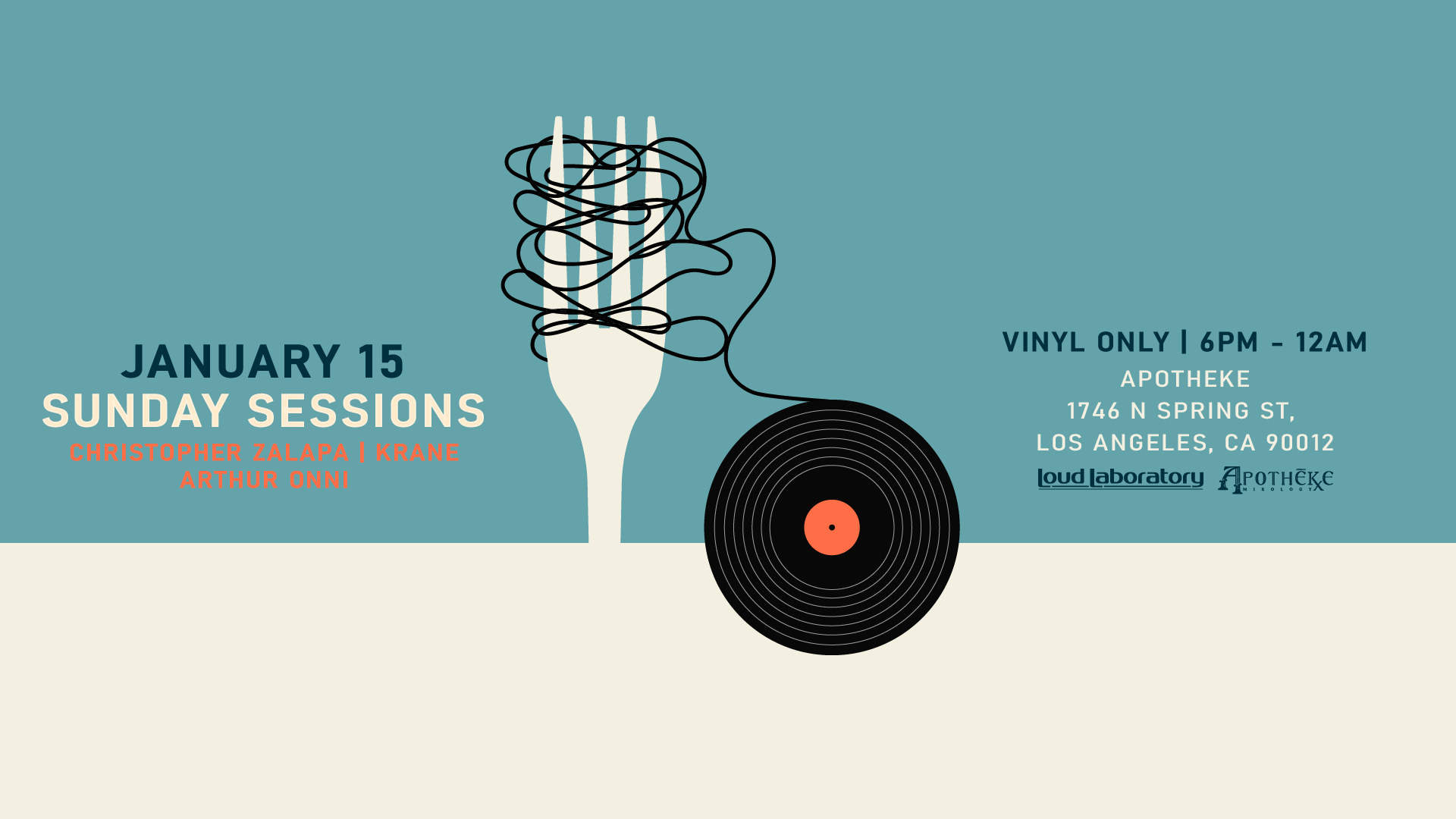 Sunday Sessions (Vinyl only) at Apotheke, Los Angeles