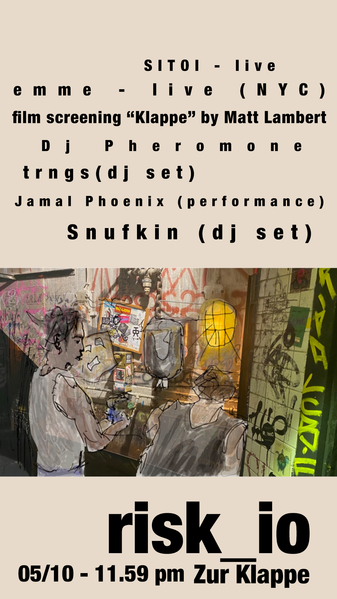 risk_io w/ trngs, emme - live (NYC), Jamal Phoenix, SITOI - live ...