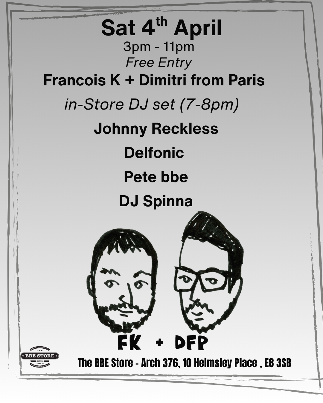 BBE instore feat Francois K and Dimitri From Paris, Delfonic, Dj Spinna ...