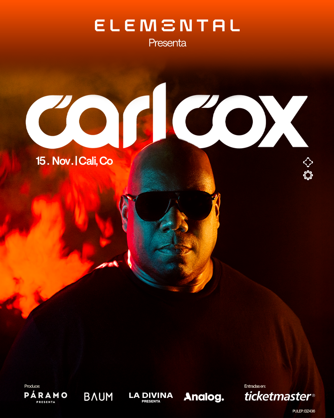 Elemental presenta - Carl Cox en Centro de Eventos Valle del Pacifico, Cali
