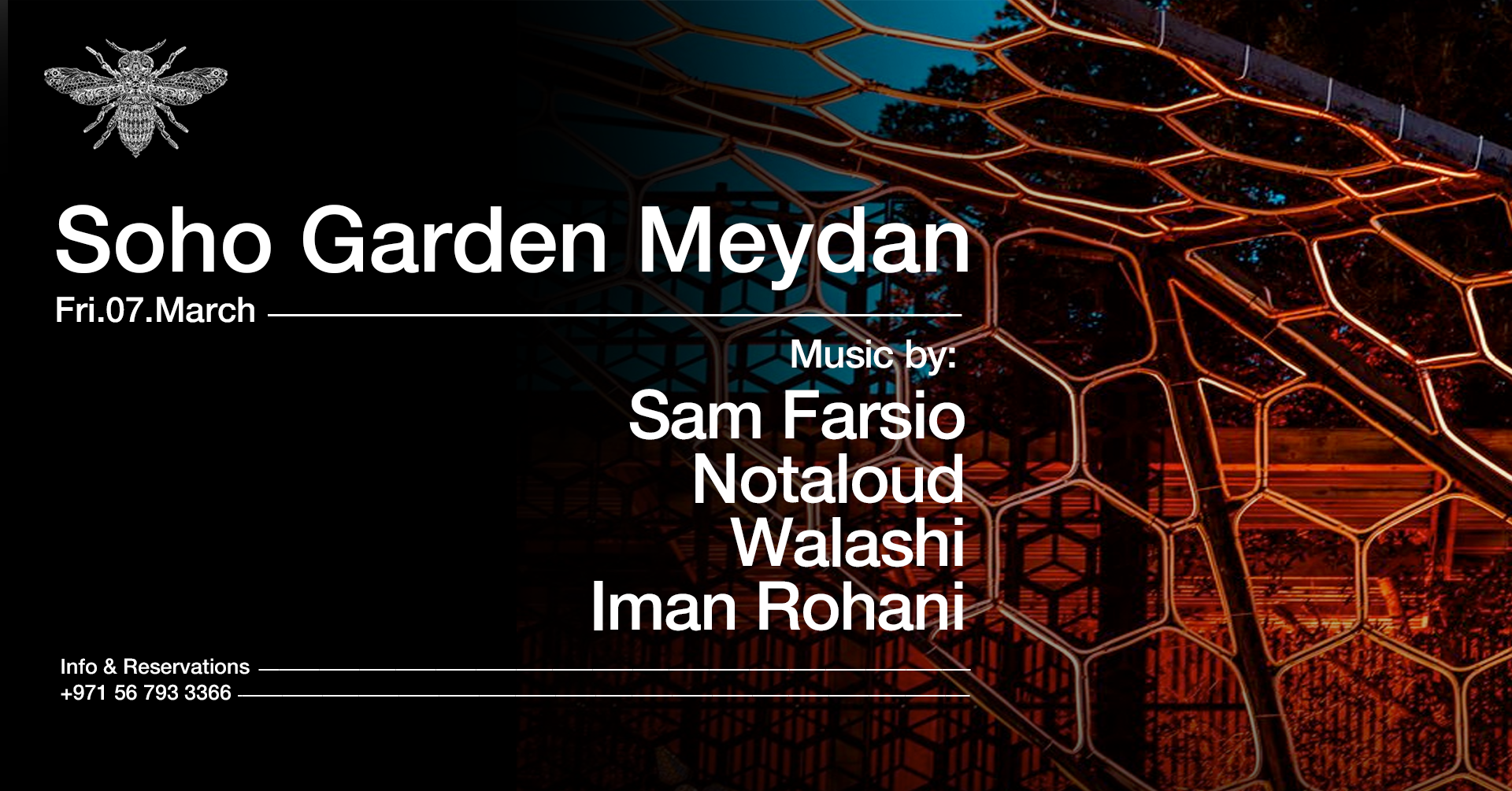 Sam Farsio, Notaloud, WALASHI & Iman Rohani at The Garden at Soho ...