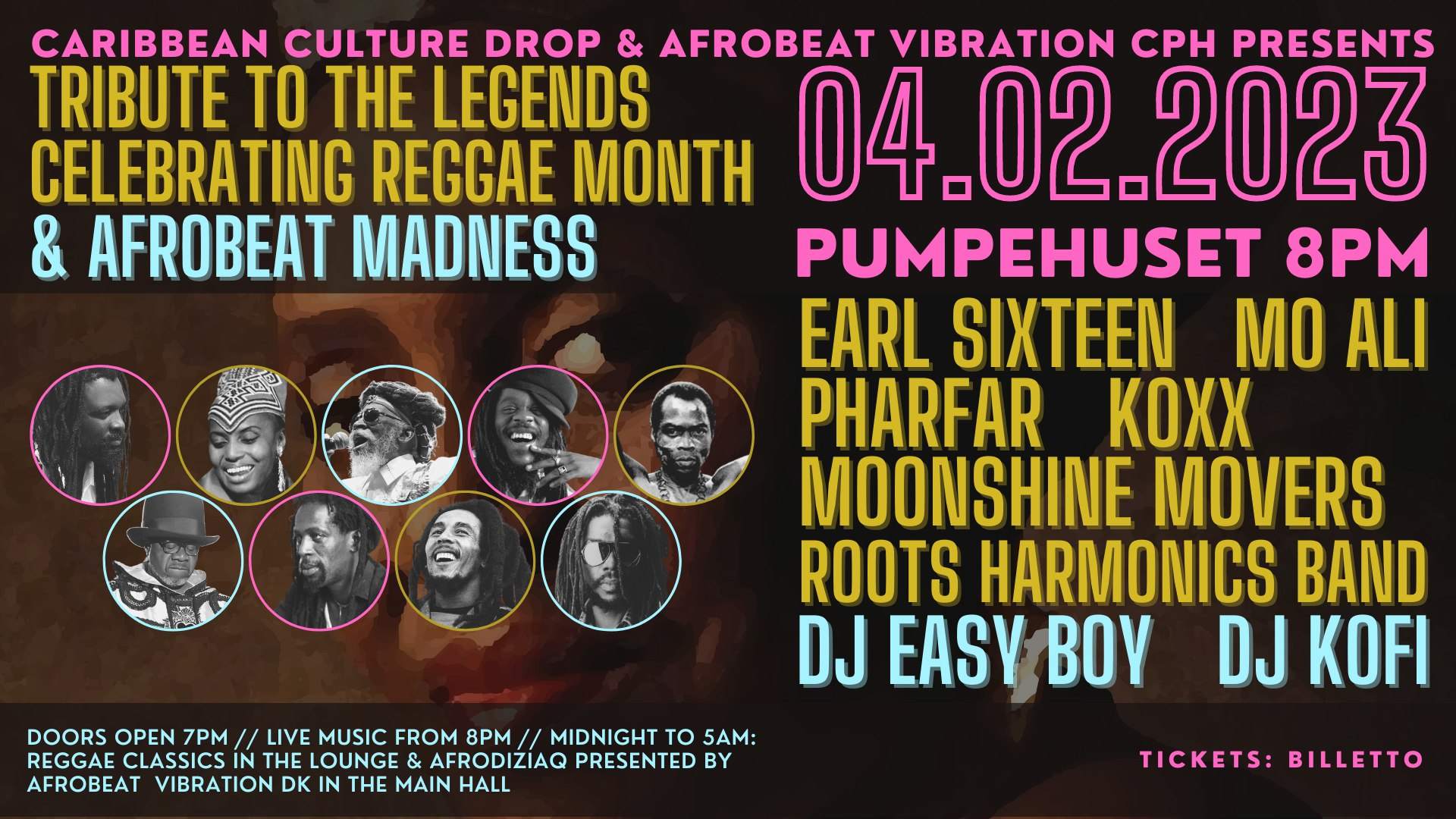 Reggae Month & Afrobeat Madness Tribute to the Legends at Pumpehuset ...