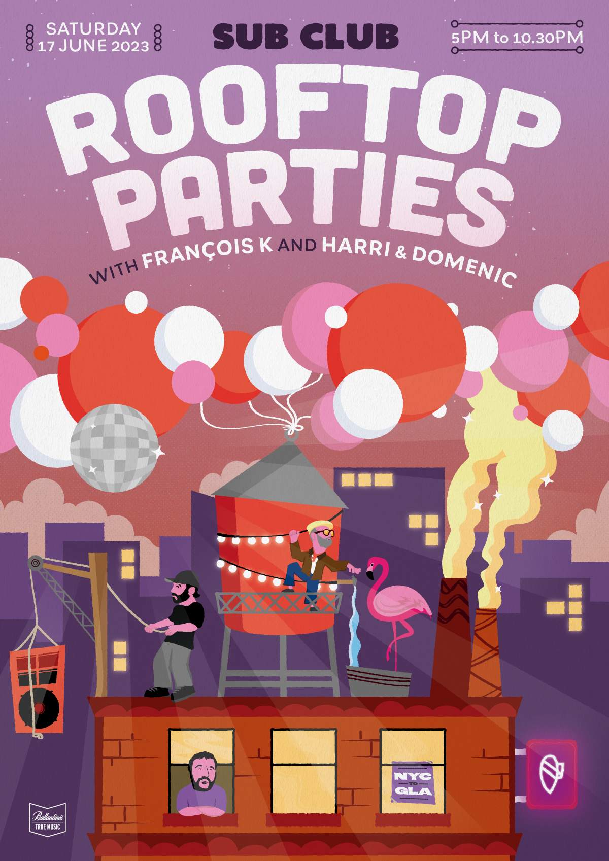 Sub Club Roof Party #2 • Harri & Domenic + François K • 5pm-10:30pm at ...