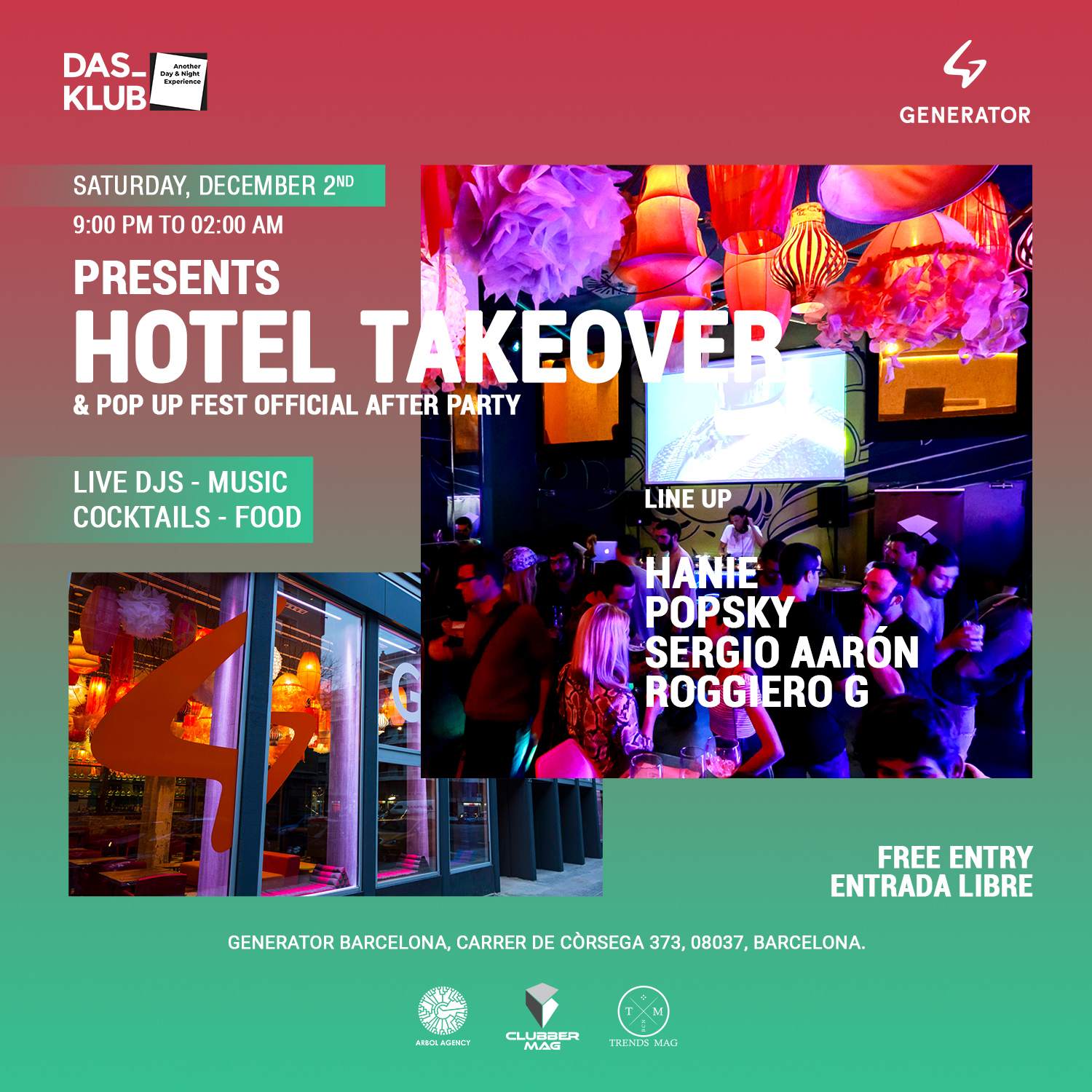 DAS-KLUB Pres HOTEL TAKEOVER PARTY (9PM - 02AM) BEST PRE PARTY IN TOWN ...