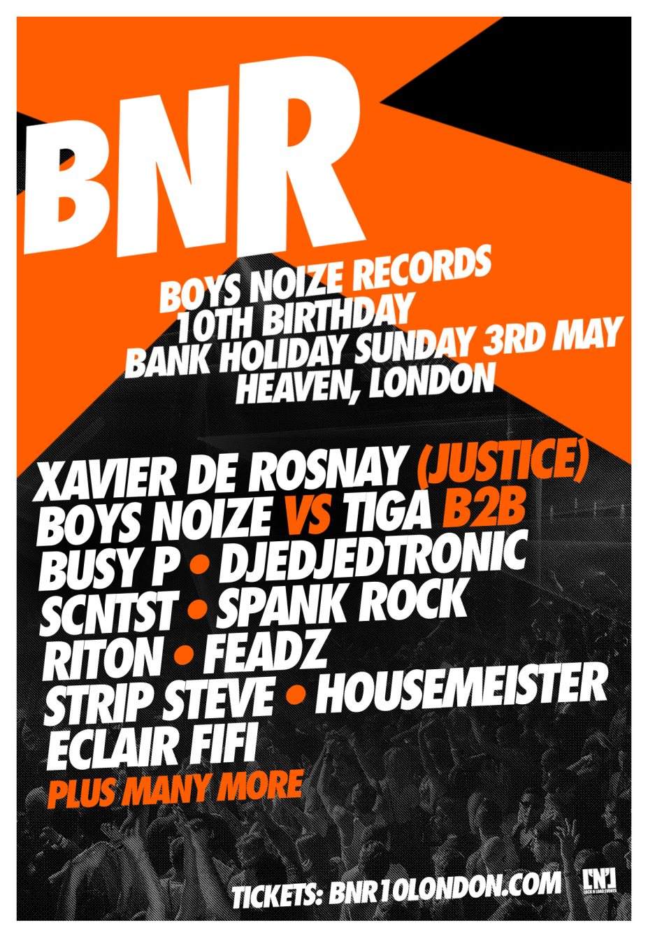 Boysnoize Records 10th Anniversary with Xavier (Justice), Boys Noize vs ...