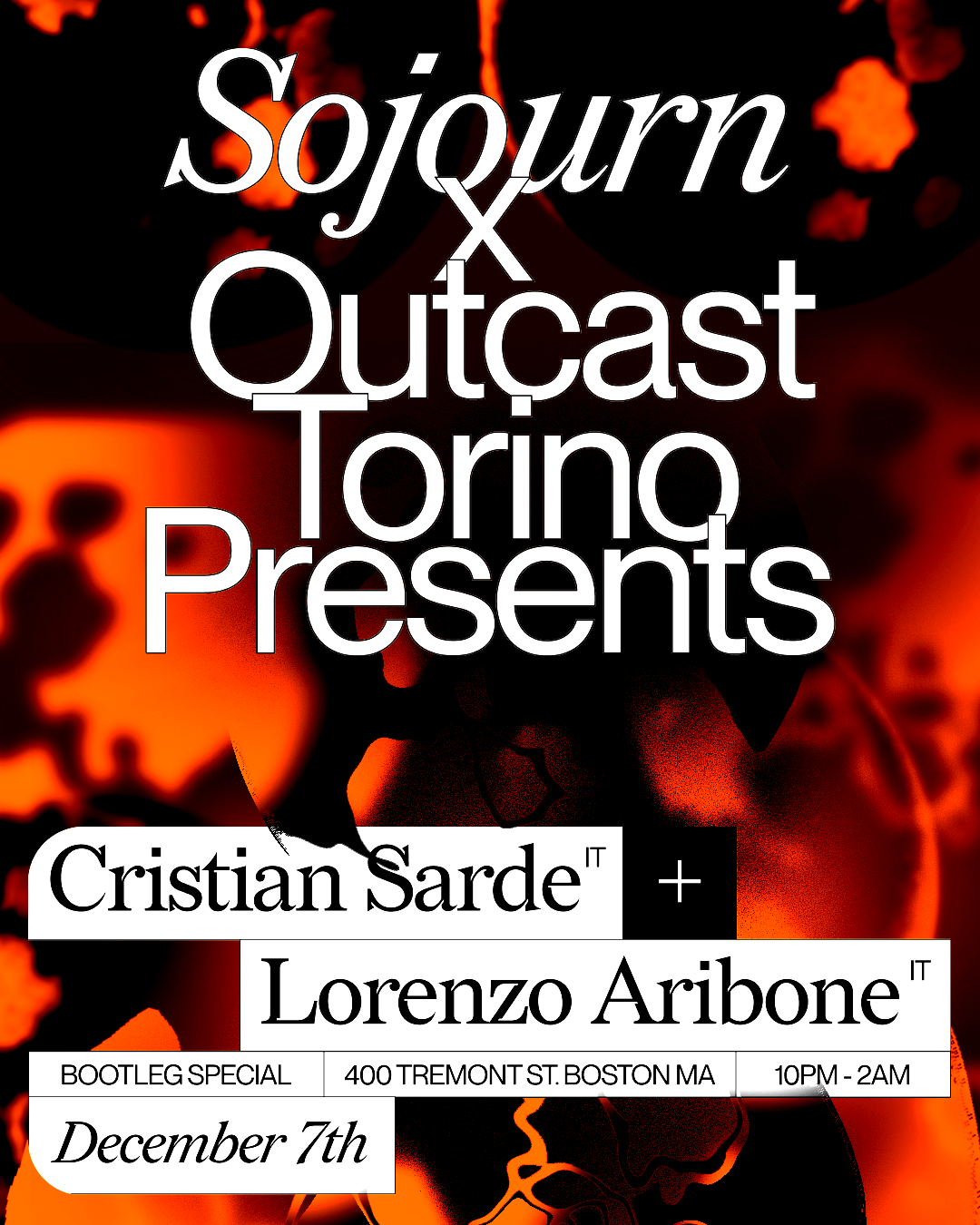 Sojourn presents Outcast Torino Showcase: Cristian Sarde & Lorenzo ...
