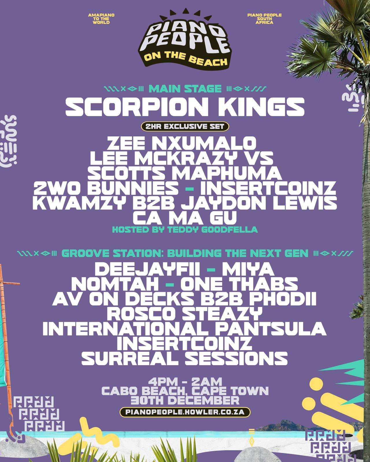 Piano People Cape Town - 30 December 2025 bij Cabo Beach Club, Cape Town