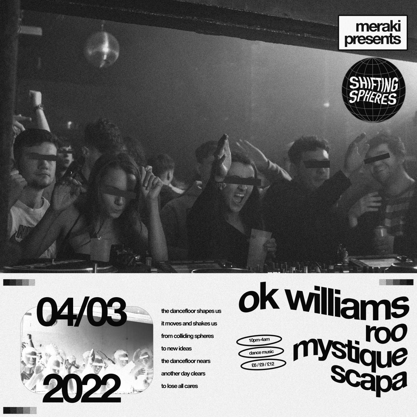 Meraki x Shifting Spheres presents: OK Williams at Meraki, Liverpool