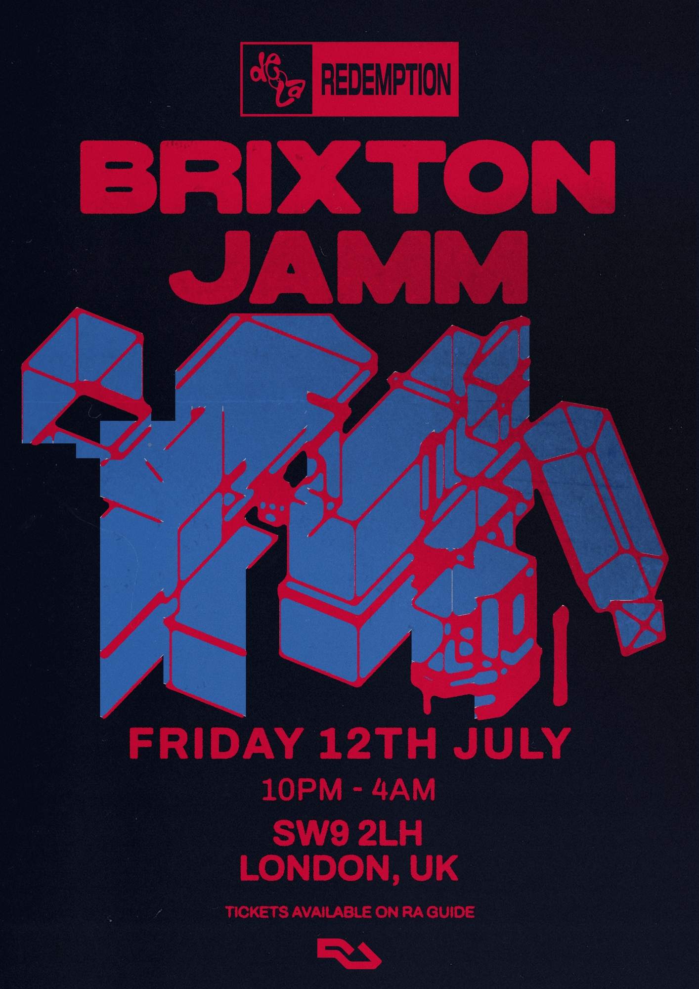 DE LA REDEMPTION - Tech, House & Disco all night long at Brixton Jamm ...