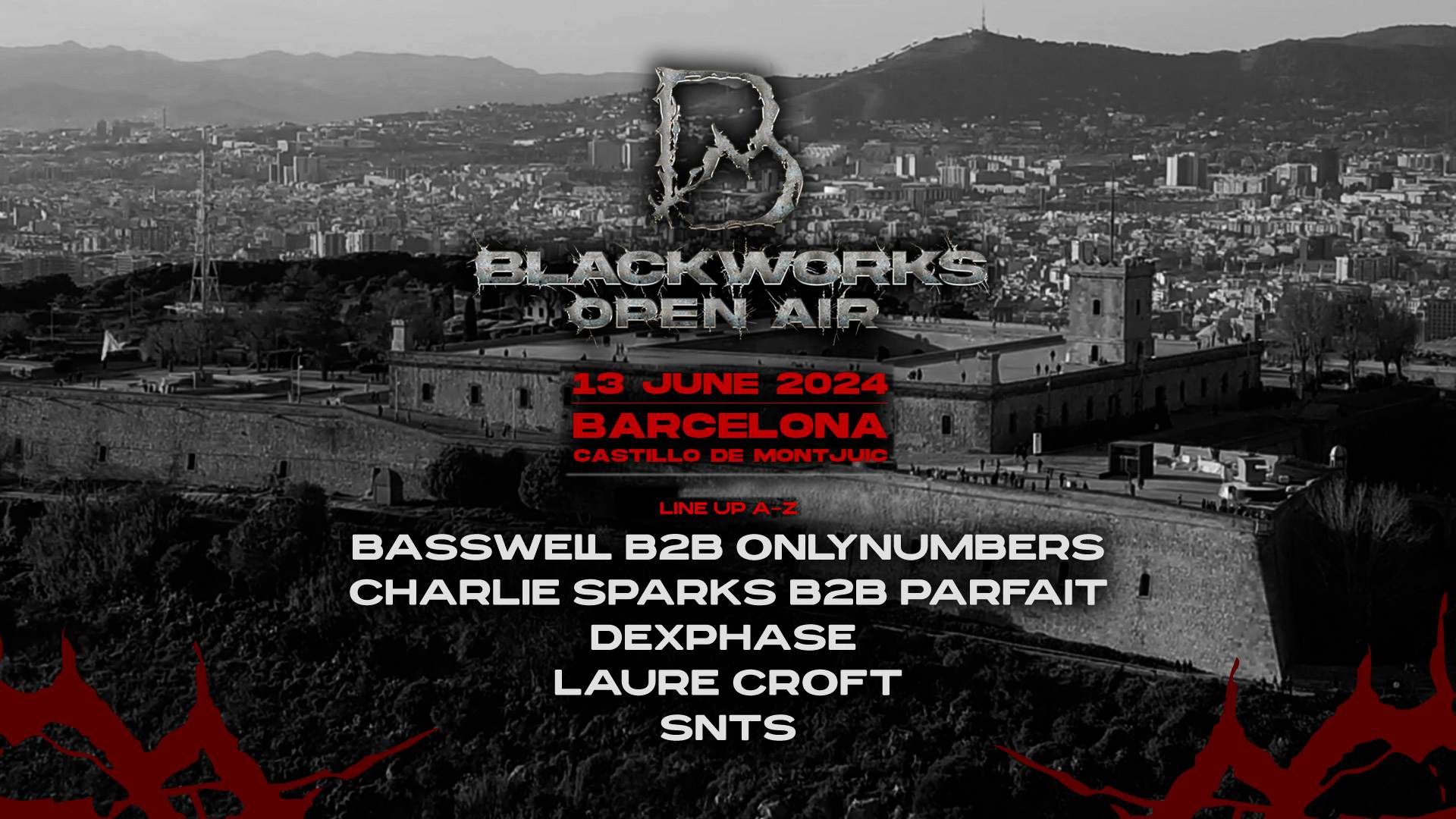 BlackWorks Barcelona Open Air at El Castell De Montjuic, Barcelona