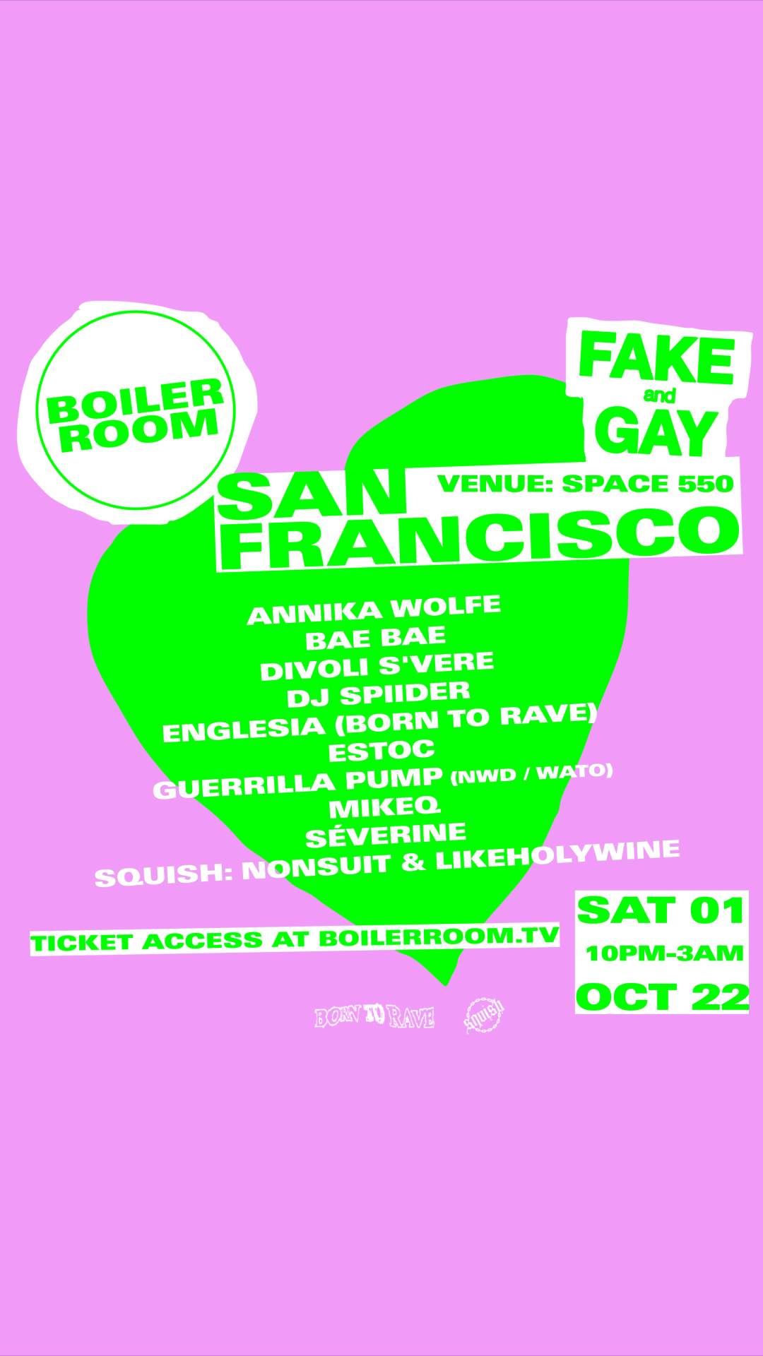 Boiler Room: San Francisco - Week 1 at Space 550, San Francisco/Oakland