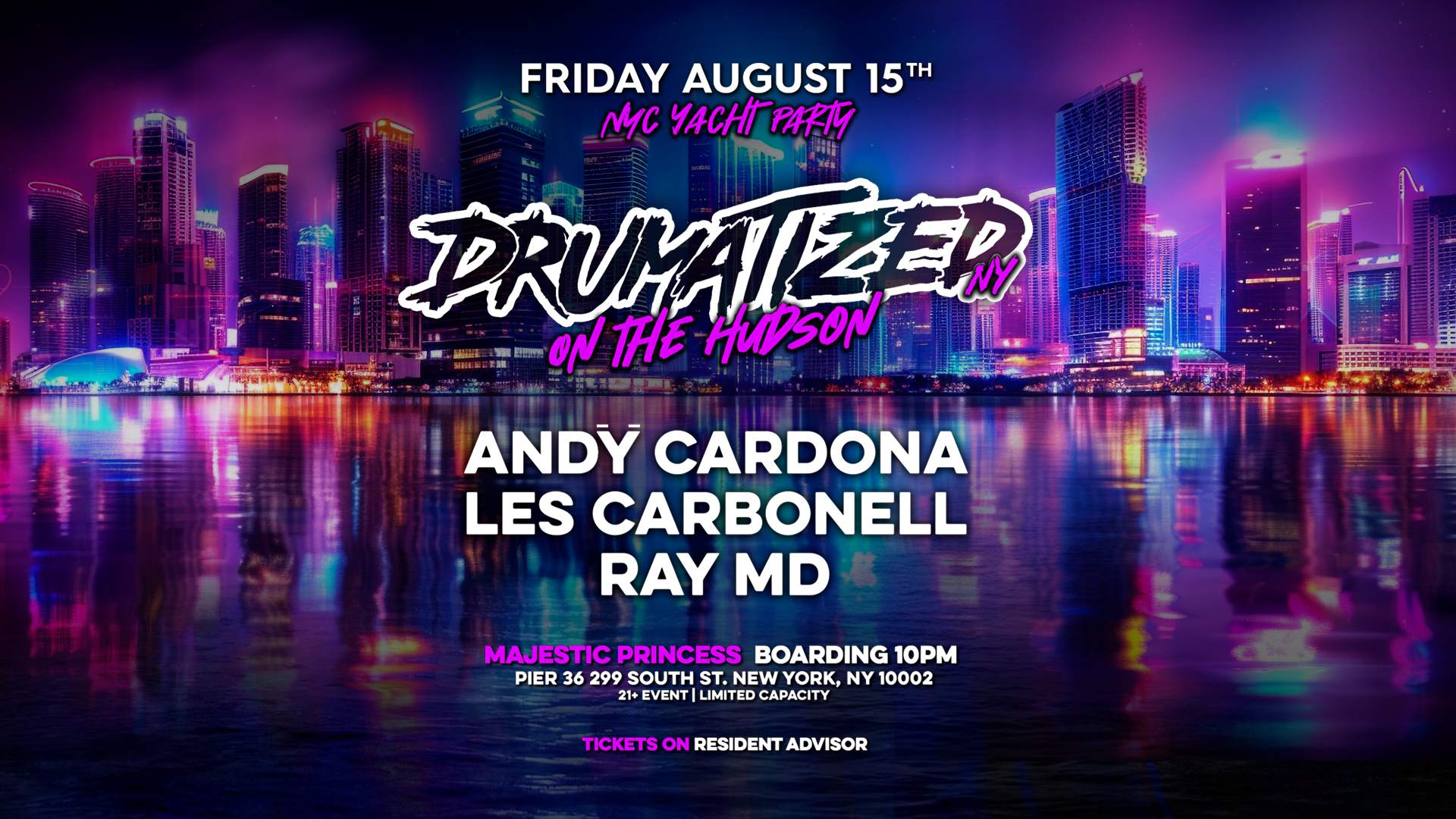 Drumatized On The Hudson: Andÿ Cardona - Les Carbonell - Ray MD at Pier ...