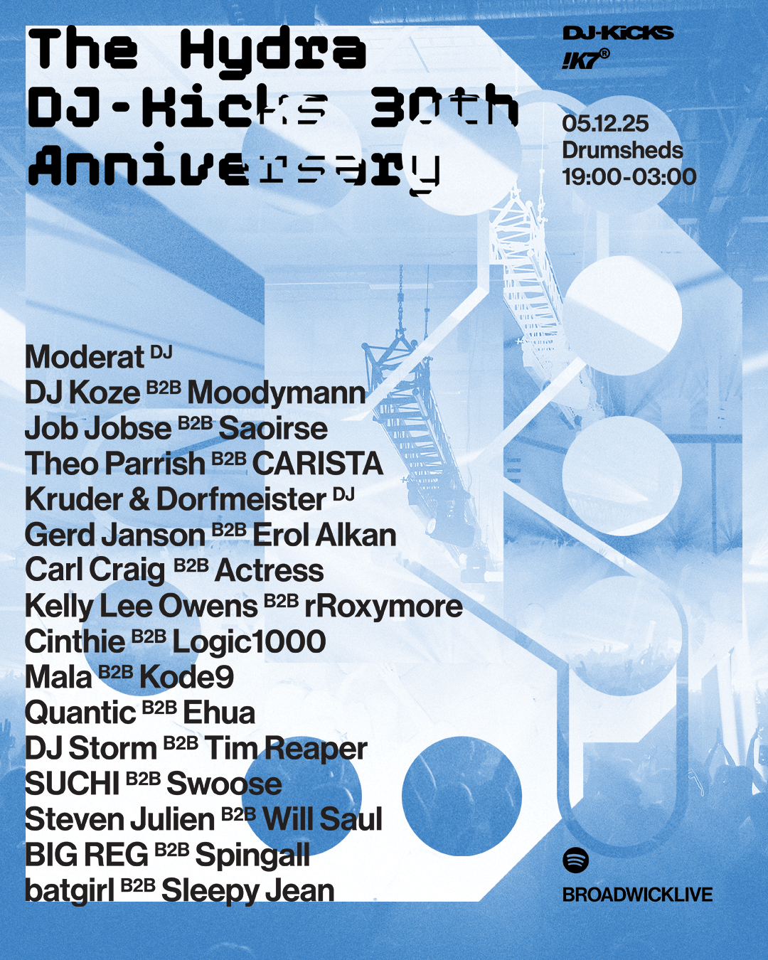 The Hydra: DJ-Kicks 30th Anniversary w/ Moderat, DJ Koze B2B Moodymann ...