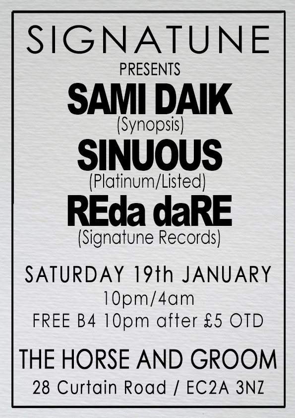 Signatune with Sami Daik, Sinuous and Reda Dare at The Horse & Groom ...