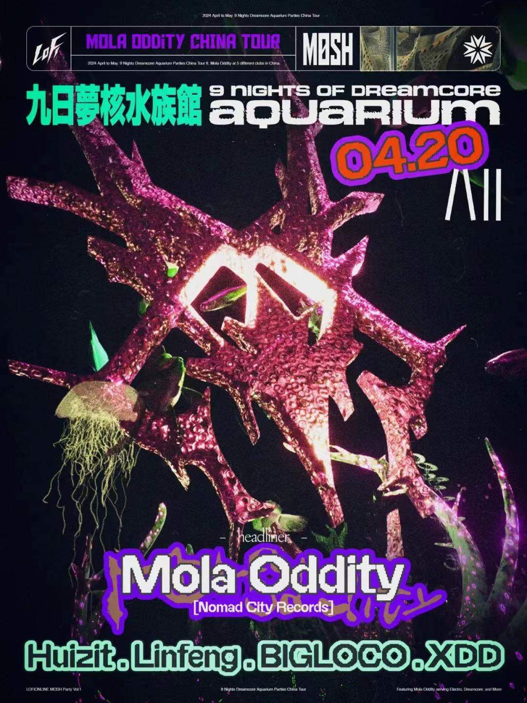 LOFi MOSH pres. Mola Oddity @/\|| at All, Shanghai