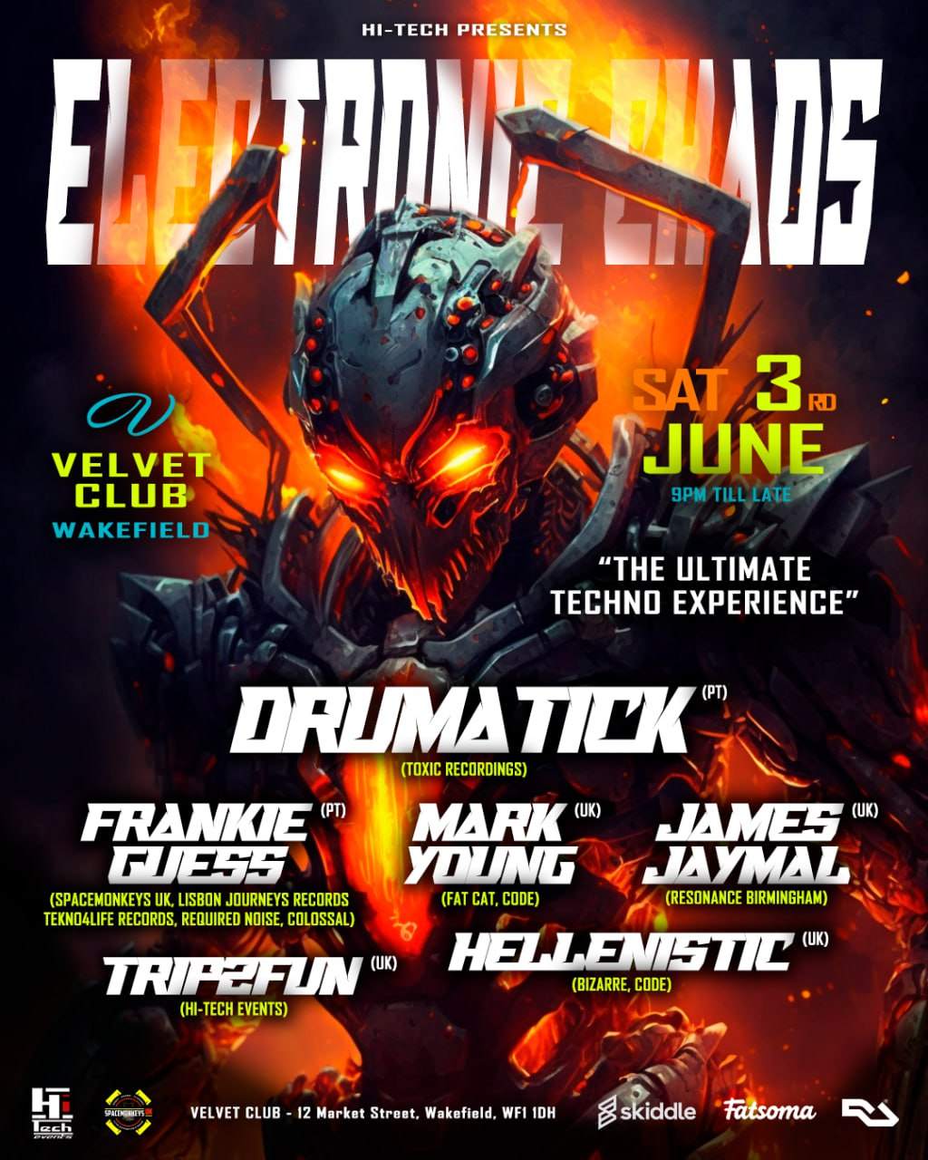 ELECTRONIC CHAOS THE ULTIMATE TECHNO EXPERIENCE at TBA - Leeds, Leeds