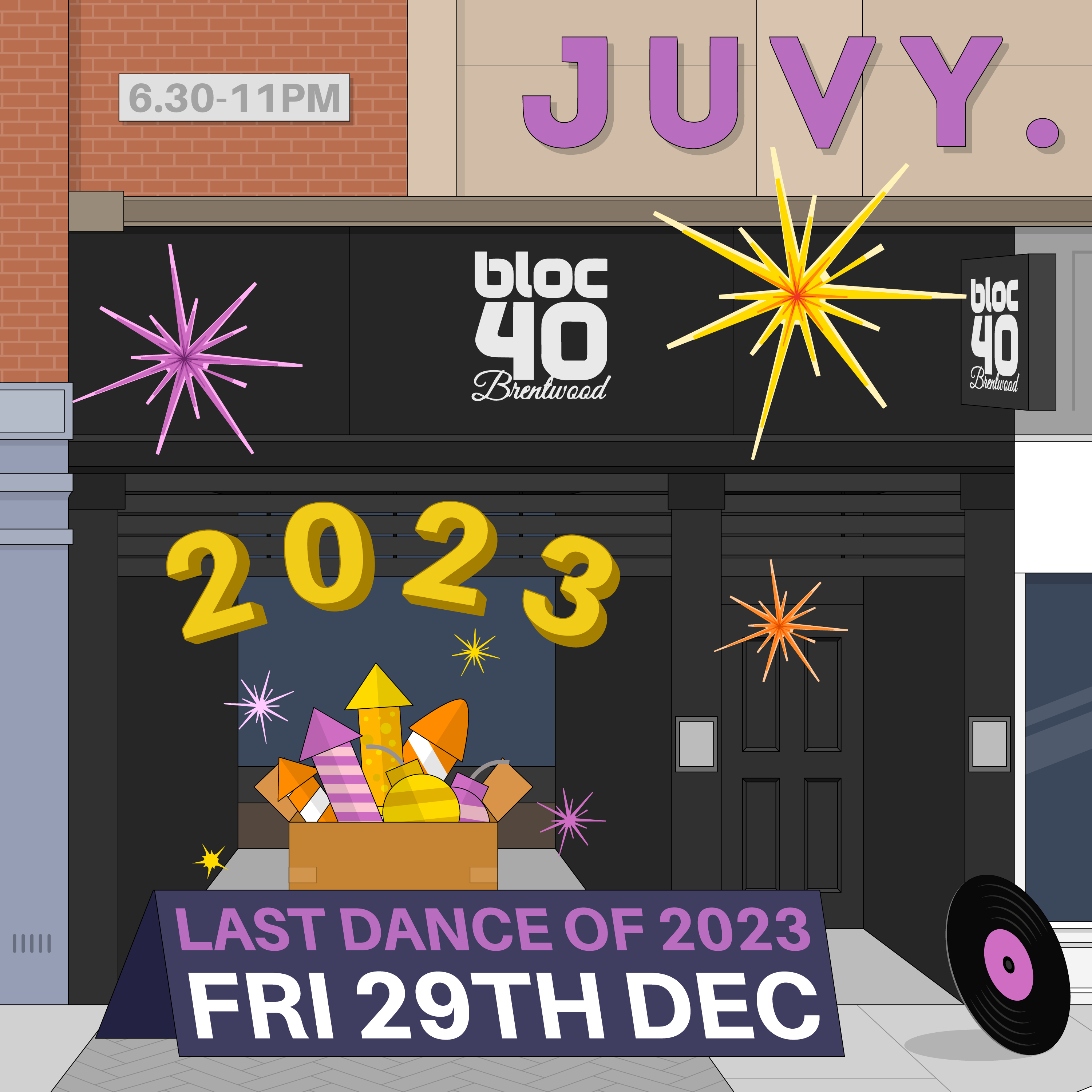 JUVY 'Last Dance of 2023' at Bloc40 Brentwood, South + East