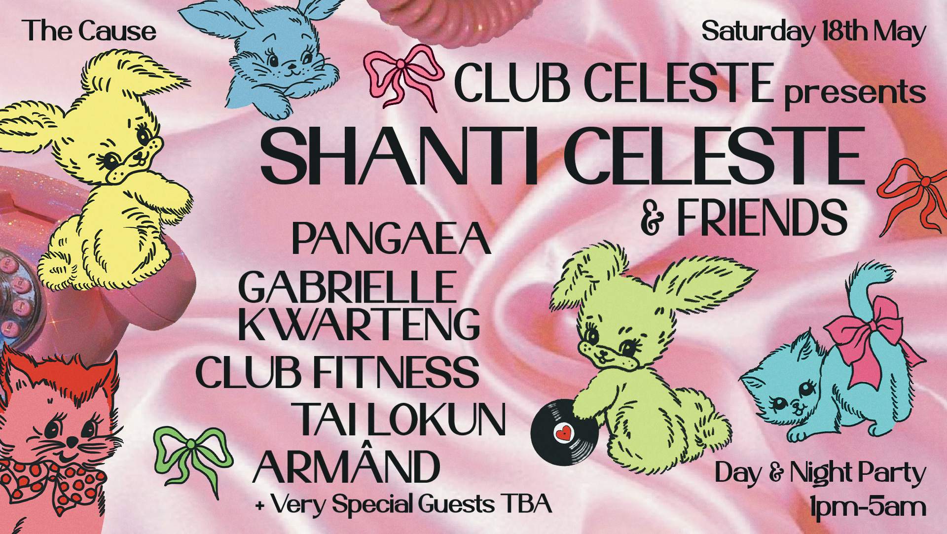 Club Celeste: Shanti Celeste & Friends - Day & Night Party at The Cause ...