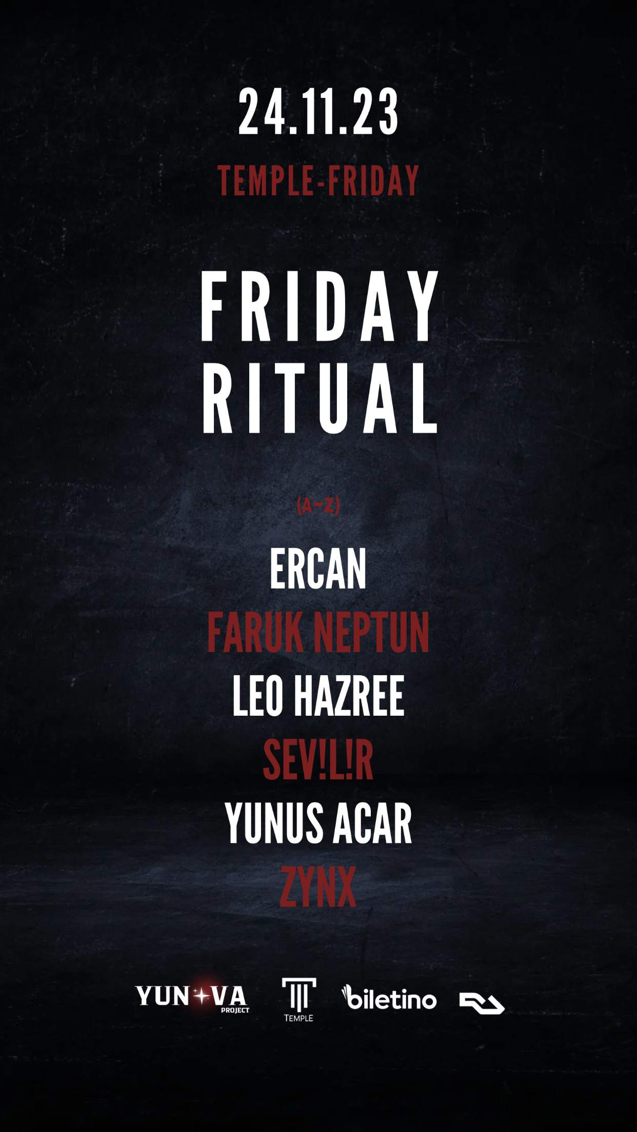 FRIDAY RITUAL at Club Temple, Istanbul · Tickets