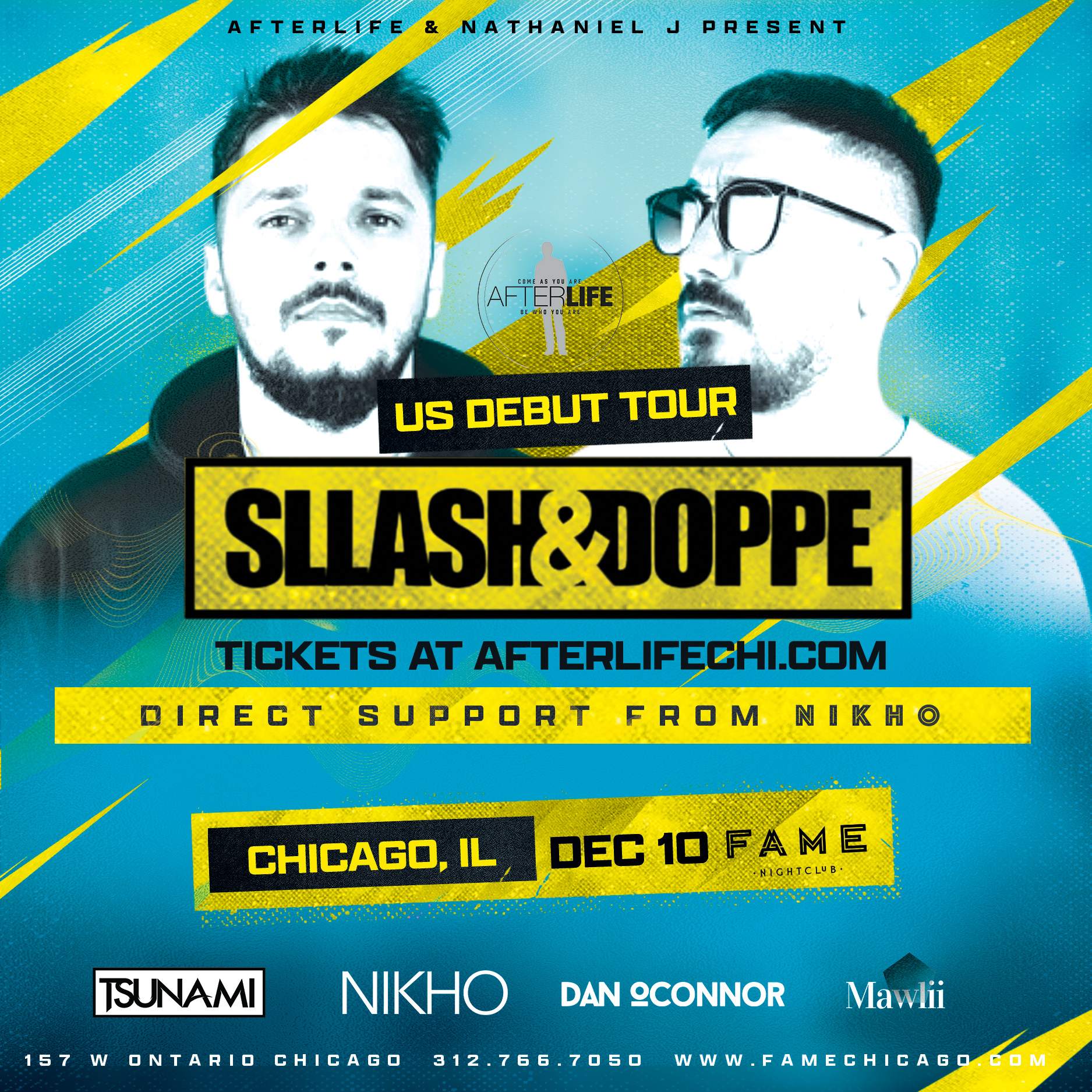 Sllash & Doppe at Fame Chicago (US Debut Tour) at Fame Night Club, Chicago