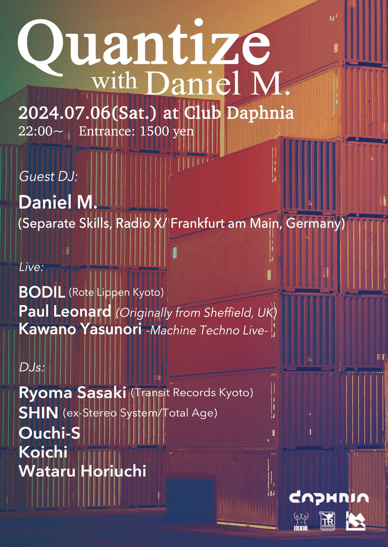 Quantize with Daniel M. (from Frankfurt am Main) at Club Daphnia, Osaka
