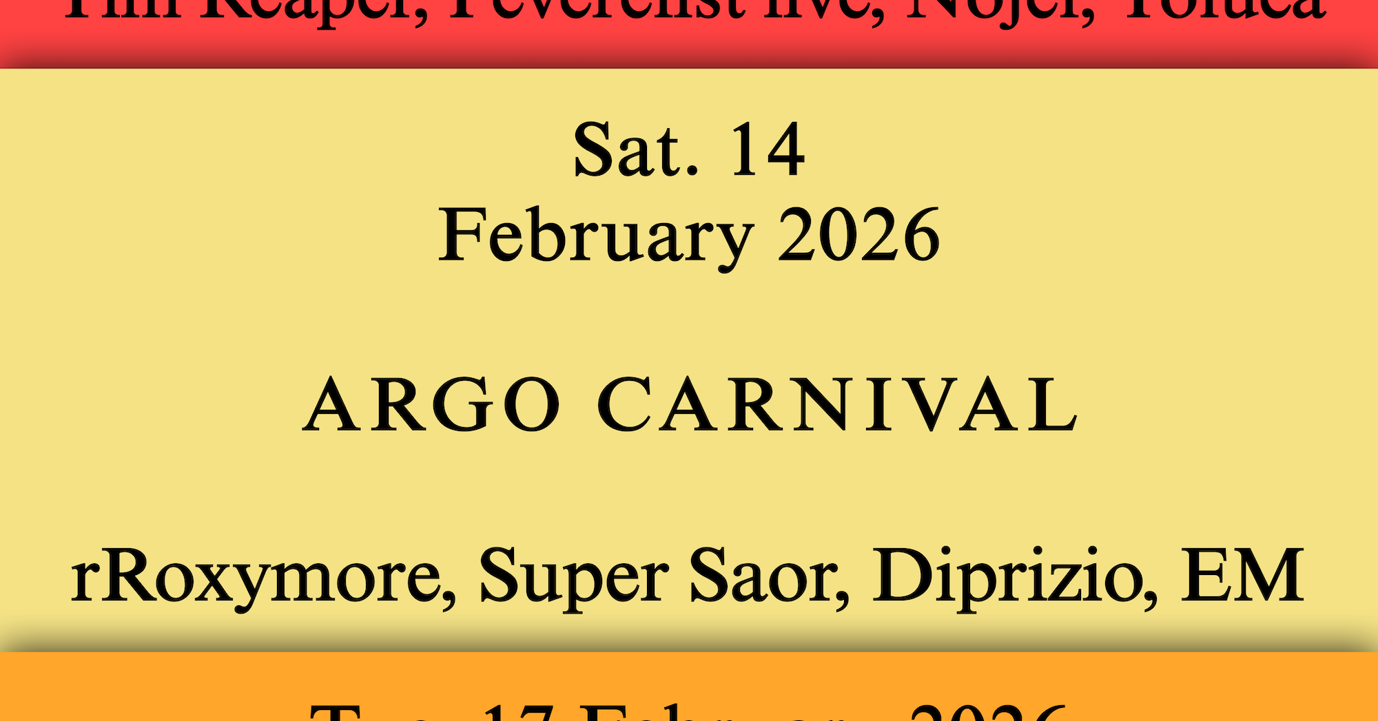 Argo Carnival - rRoxymore, Super Saor, Diprizio, EM at Argo16, Venice