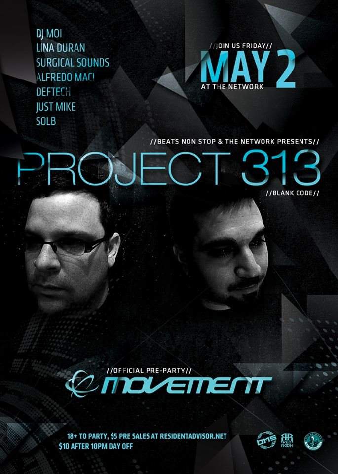 Movement Pre Party with Project 313 en The Network, El Paso
