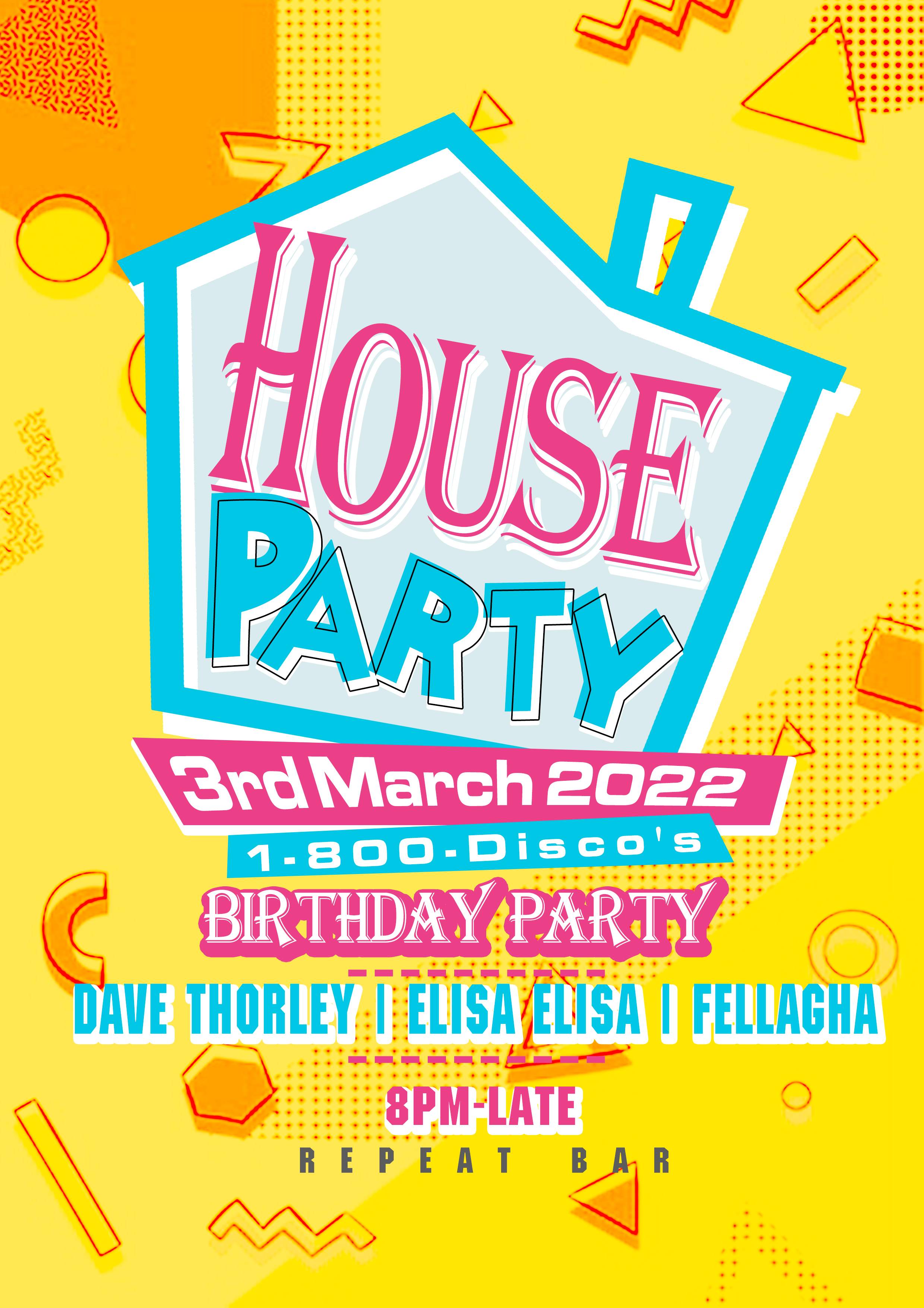 House Party Flyer Background