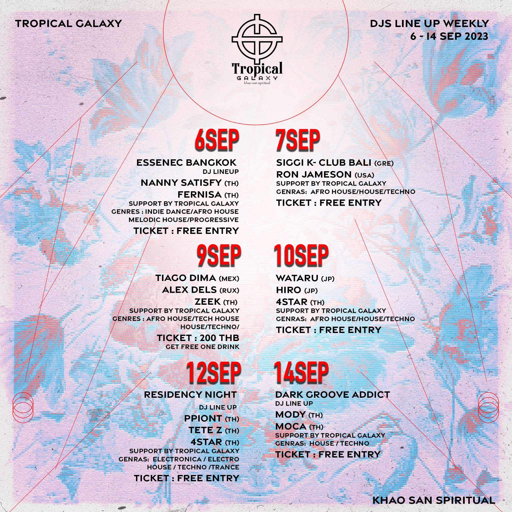 Tropical Galaxy presents. ESSENEC BANGKOK at Tropical Galaxy, Bangkok