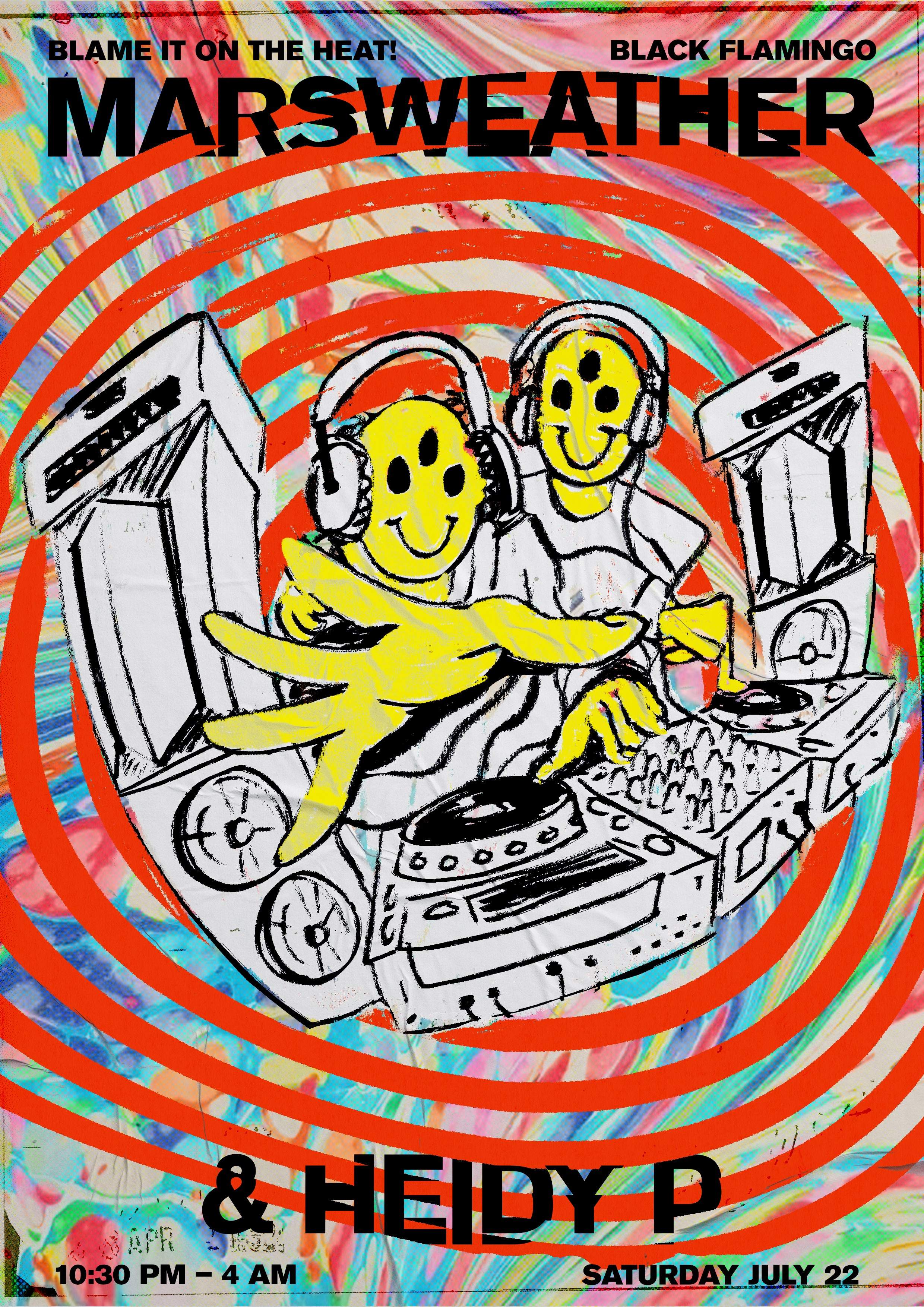 Heidy P & Marsweather em Black Flamingo, New York City