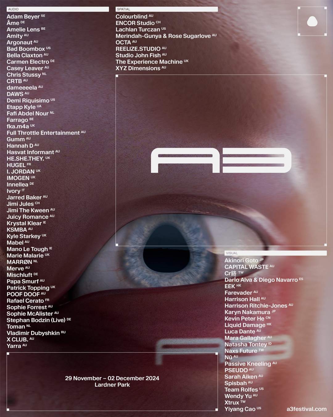 A3 Festival 2024 at Lardner Park, Melbourne