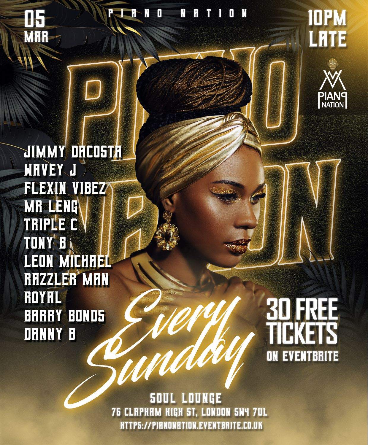 Piano Nation at Soul Lounge Clapham, London