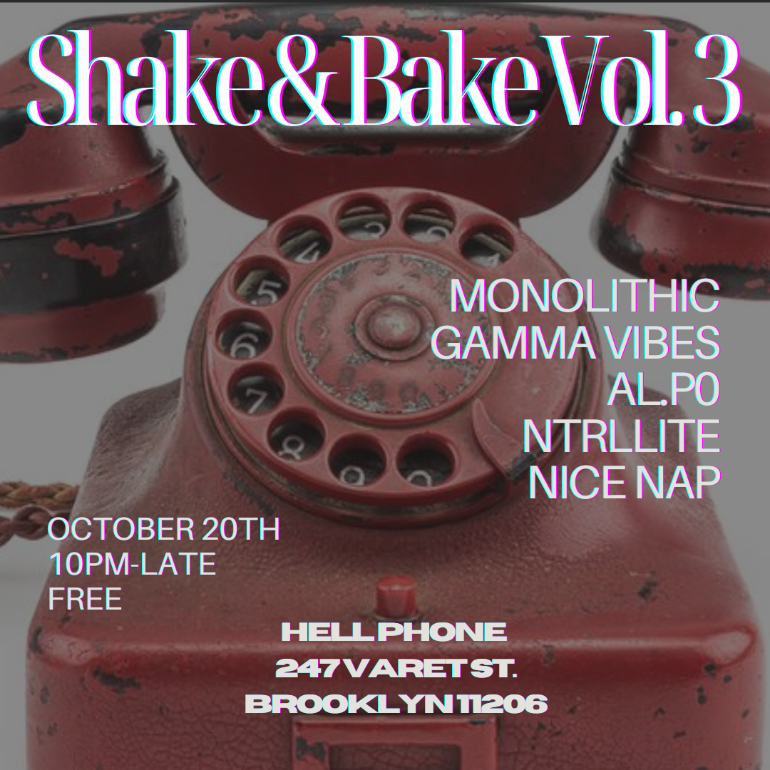 Shake & Bake Vol 3 en Telephone, New York City