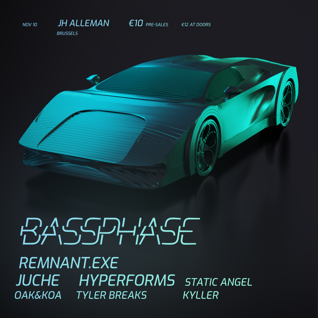 BassPhase Drum & Bass and Wave event - 3rd edition at Jh Alleman, Brussels