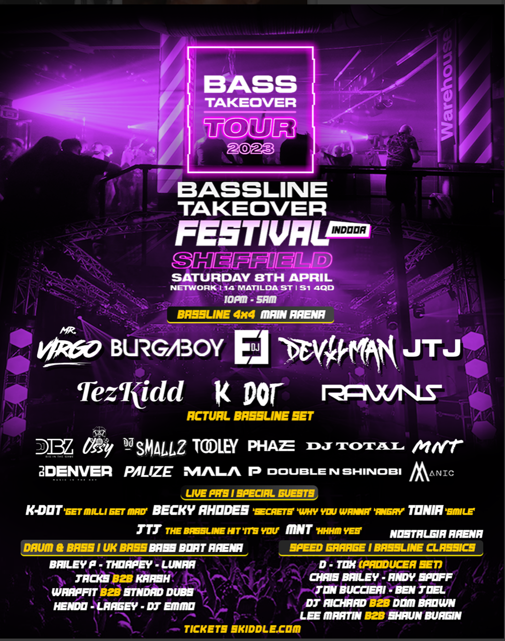 Bassline Takeover Indoor Festival: Bass Takeover at Network, Sheffield