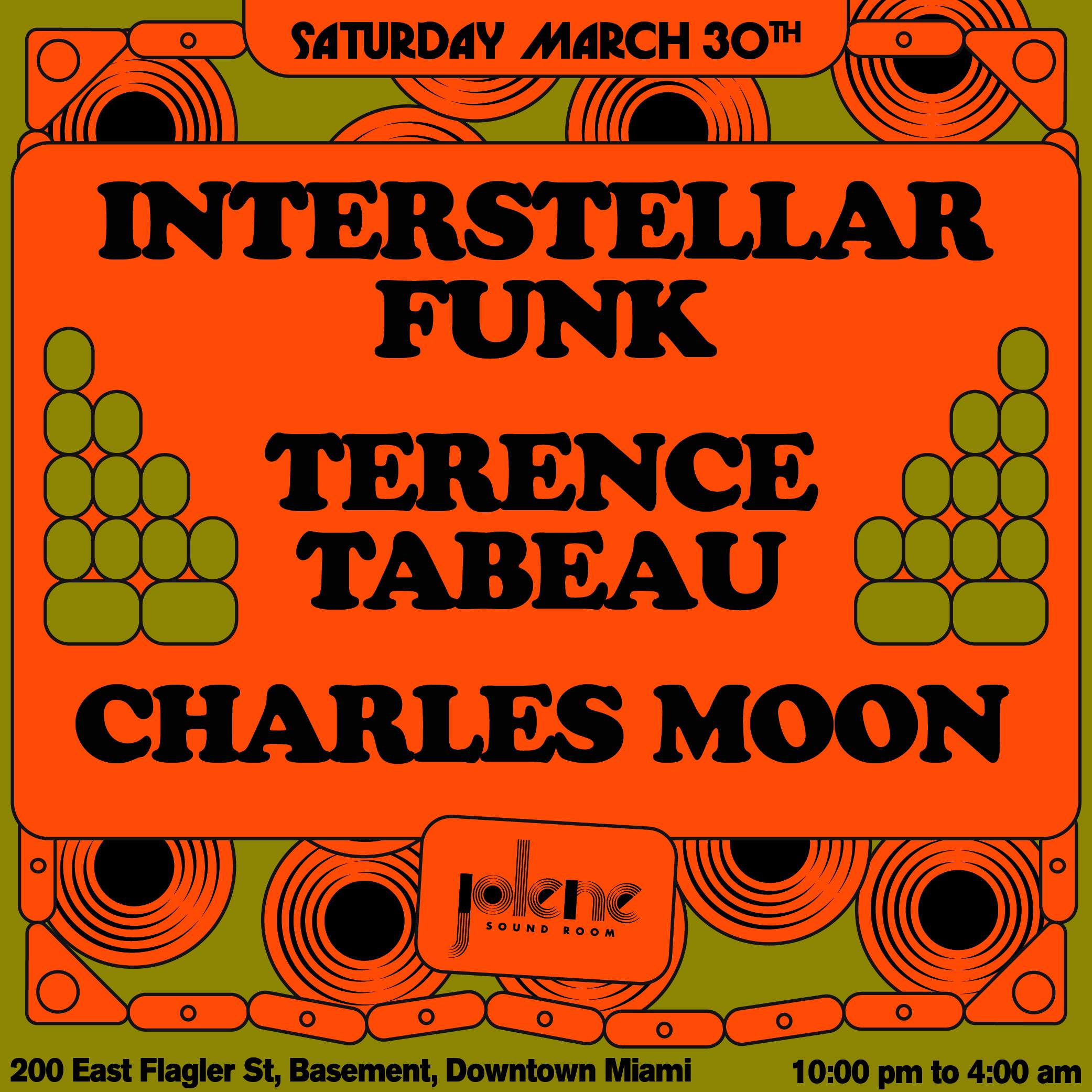 Interstellar Funk + Charles Moon + Terence Tabeau at Jolene Downtown ...