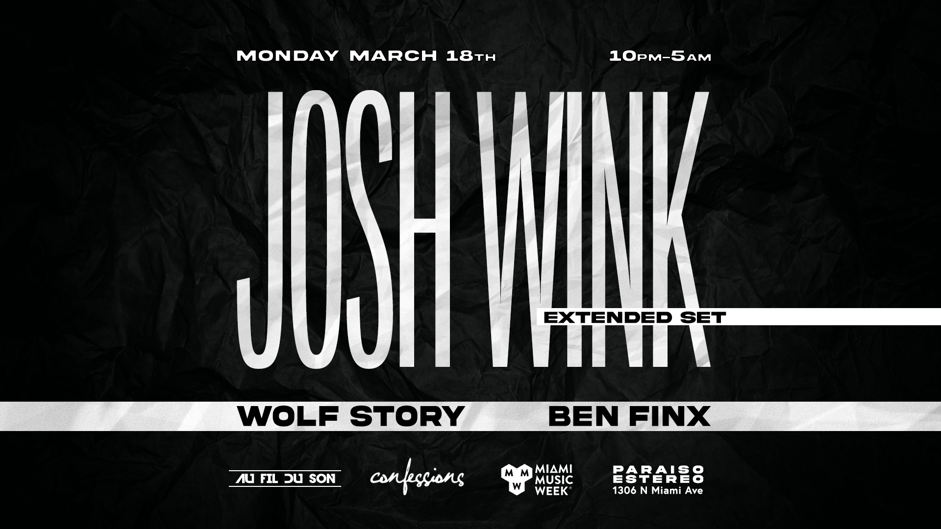 Josh Wink (Extended Set) at Paraiso Estereo - Miami Music Week at ...