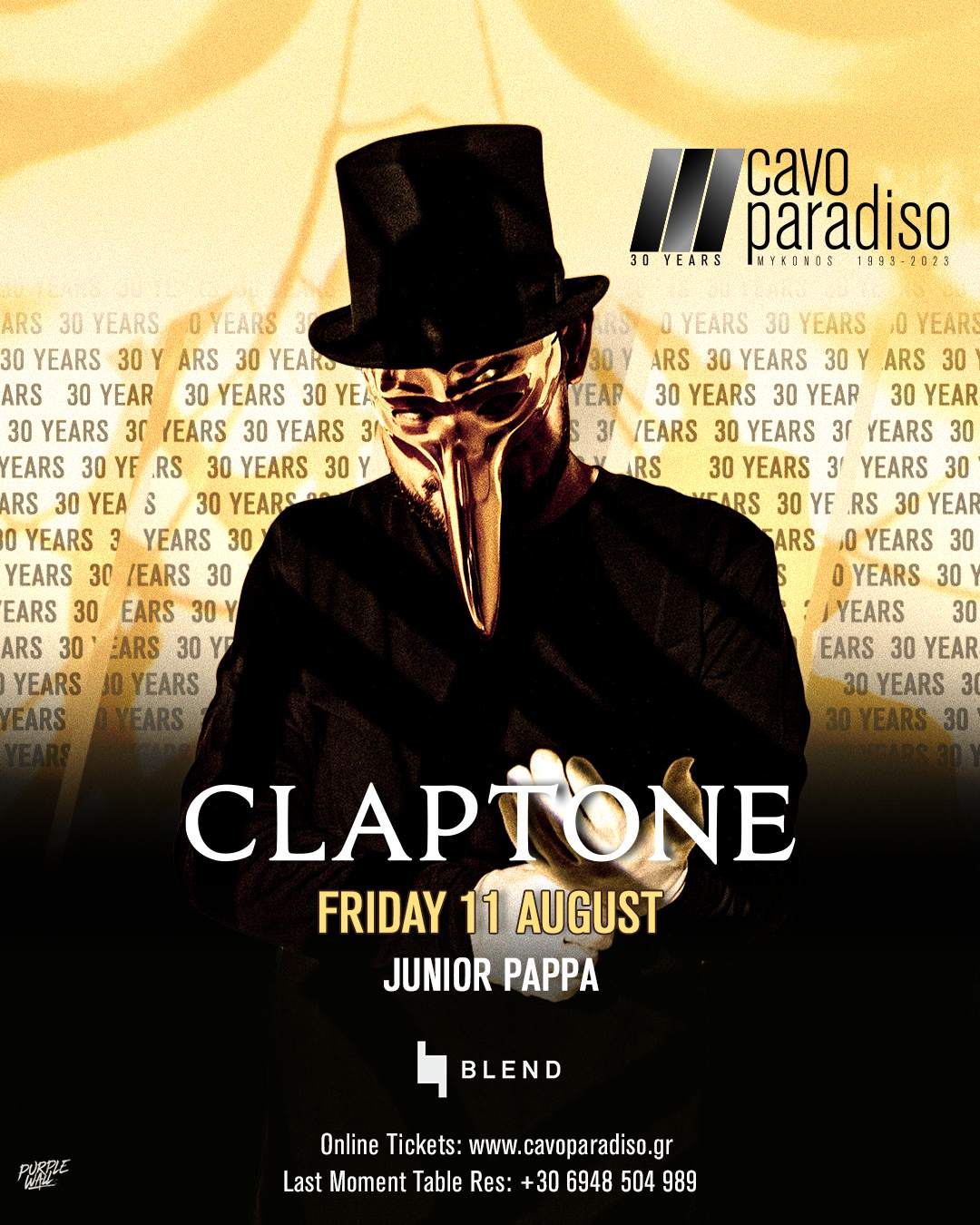Blend with Claptone at Cavo Paradiso, Mykonos