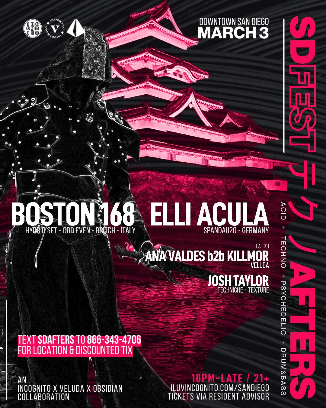 SDFEST AFTERS with Boston 168 (Hybrid Set) & Elli Acula by INCOGNITO x ...