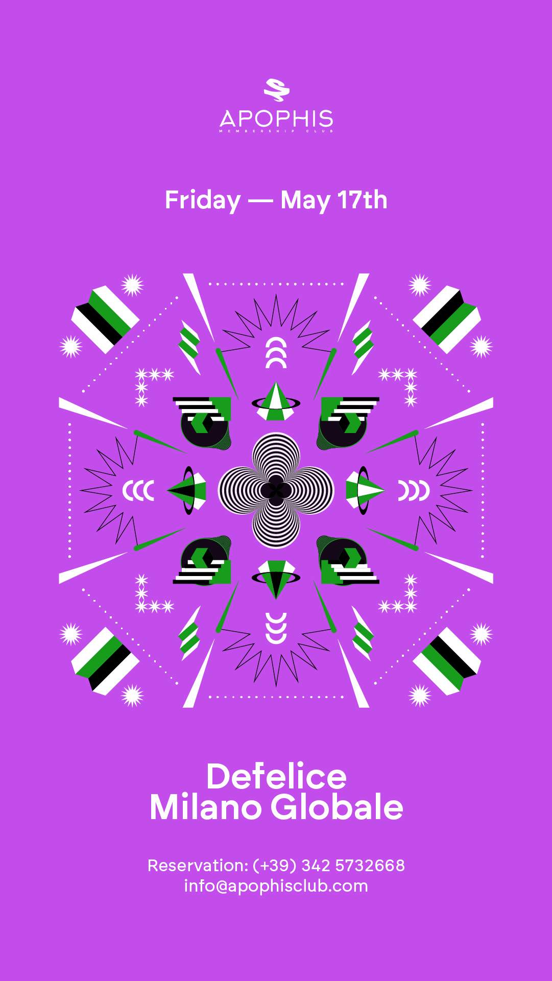 Defelice at Apophis Club, Milan