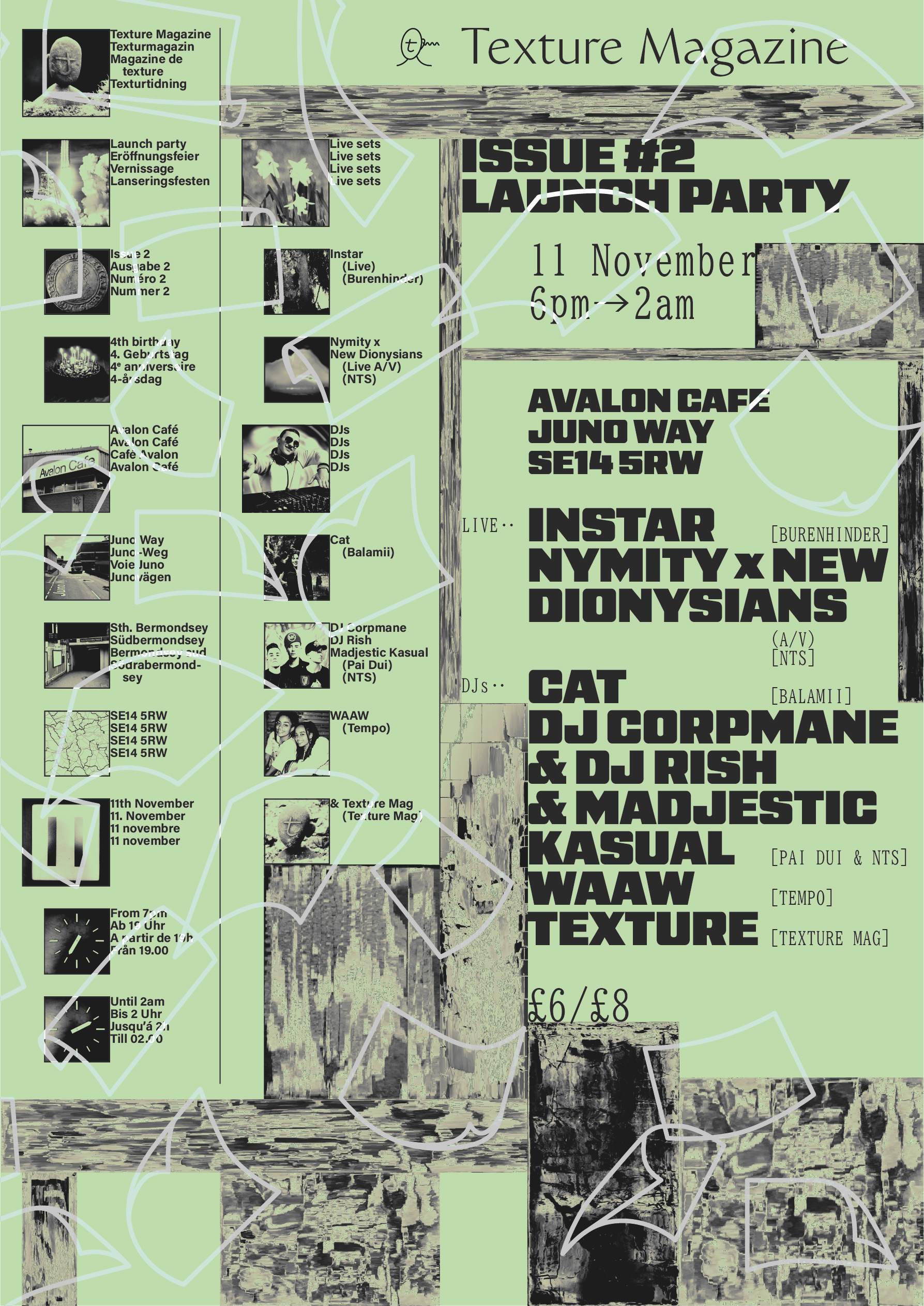 Texture Mag #2 Launch - DJ Corpmane, Madjestic Kasual, DJ Rish & More at Avalon Cafe Bermondsey ...