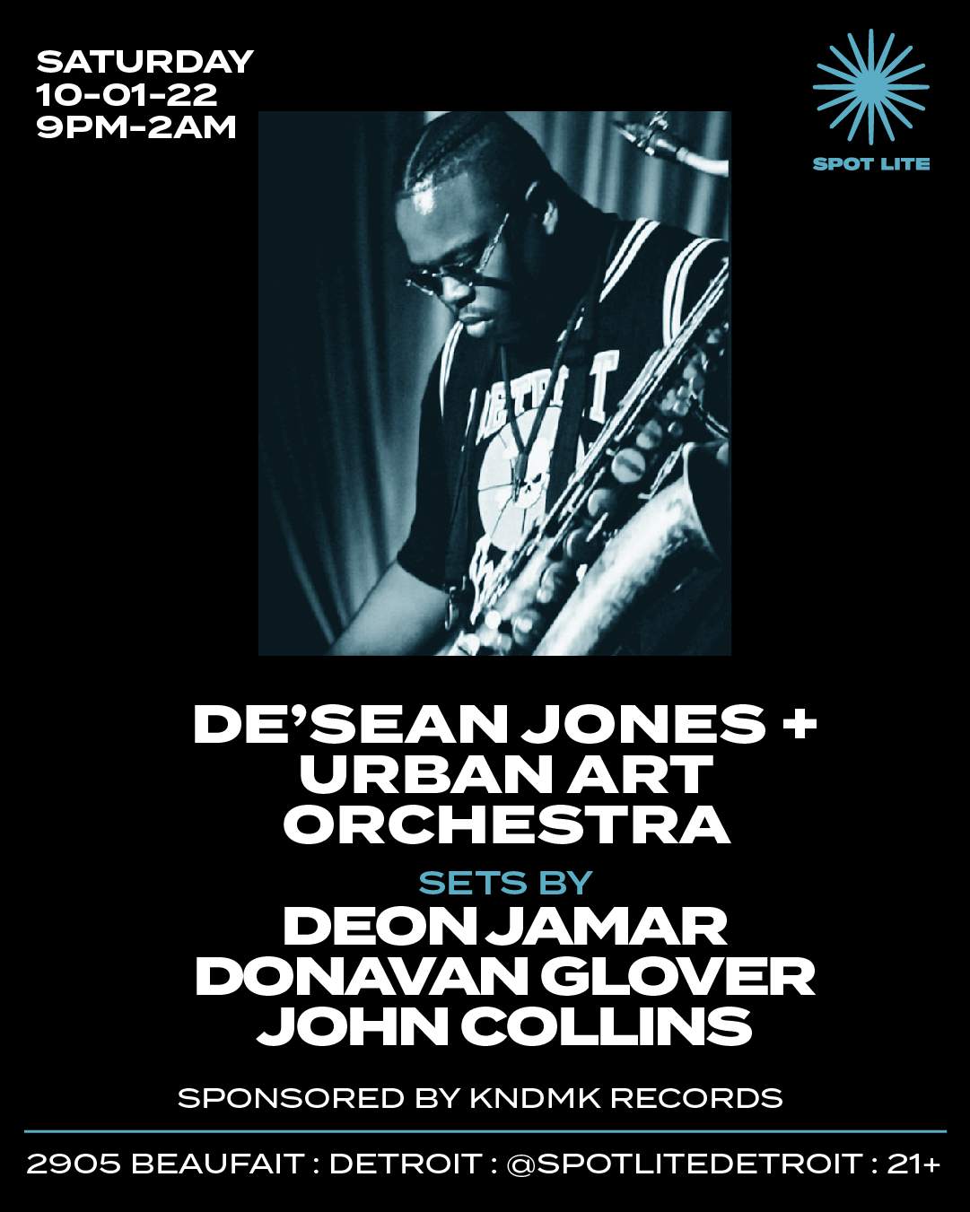 De'Sean Jones and Urban Art Orchestra at Spot Lite en Spot Lite Detroit ...