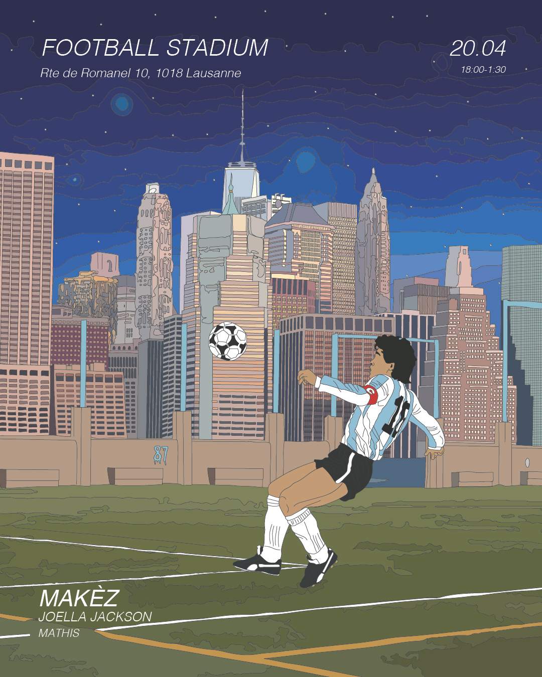 Football Stadium at TBA - Stade de La Tuilière, Lausanne