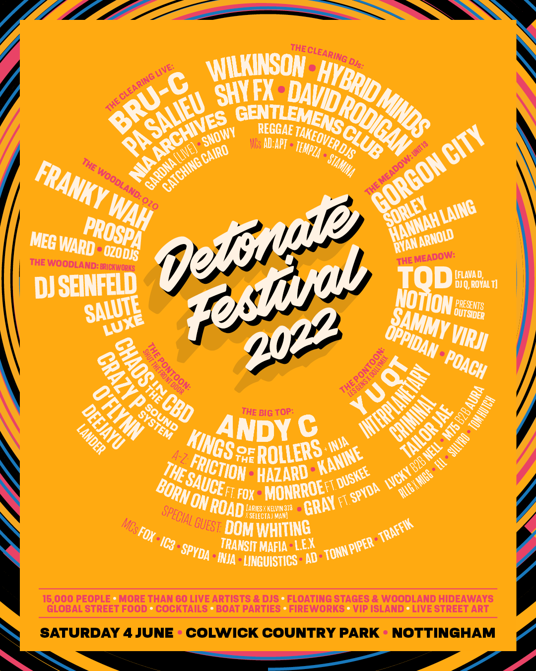 Detonate Festival 2022 at Colwick Country Park, Nottingham