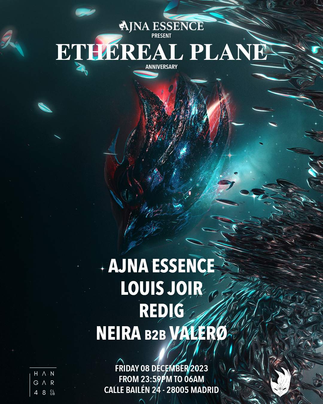 Ethereal Plane - Ajna Essence, Louis Joir, Redig, Neira b2b Valerø at Hangar48 Club, Madrid
