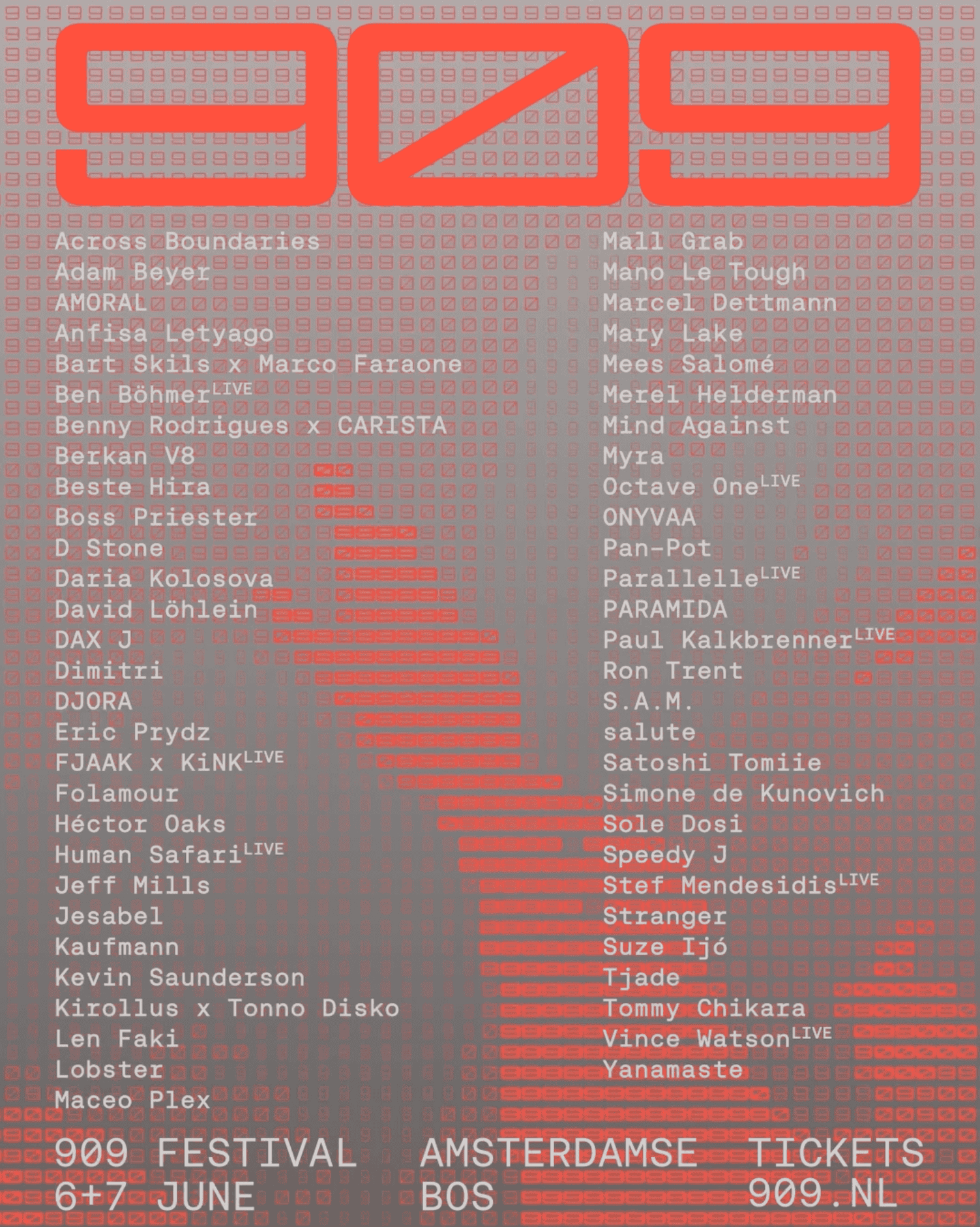 909 Festival 2026 at Amsterdamse Bos, Amsterdam